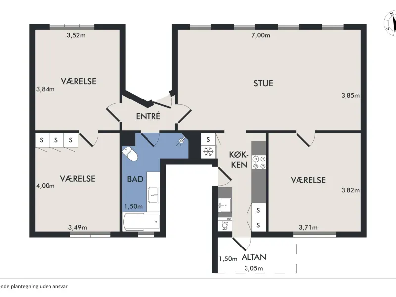 Kastetvej, Aalborg - 4 værelses lejlighed i Aalborg
