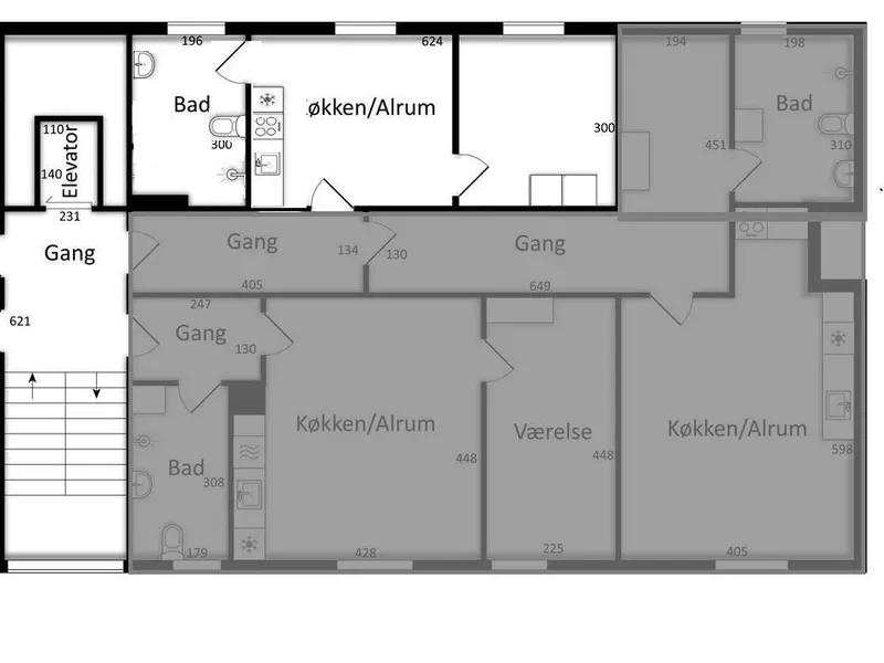 LANGDAMMEN, Viborg - 2 værelses lejlighed i Viborg
