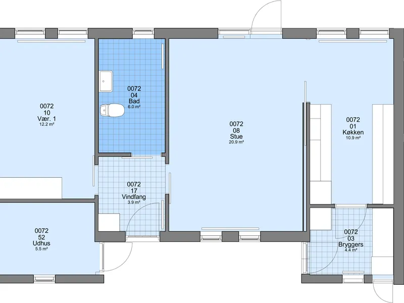 Lønhøjvej, Tarm - 2 værelses hus / rækkehus i Tarm