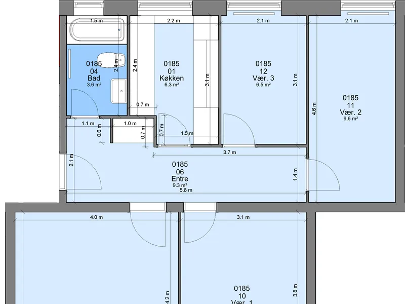 Nørresundbyvej, Randers SV - 3 værelses lejlighed i Randers SV